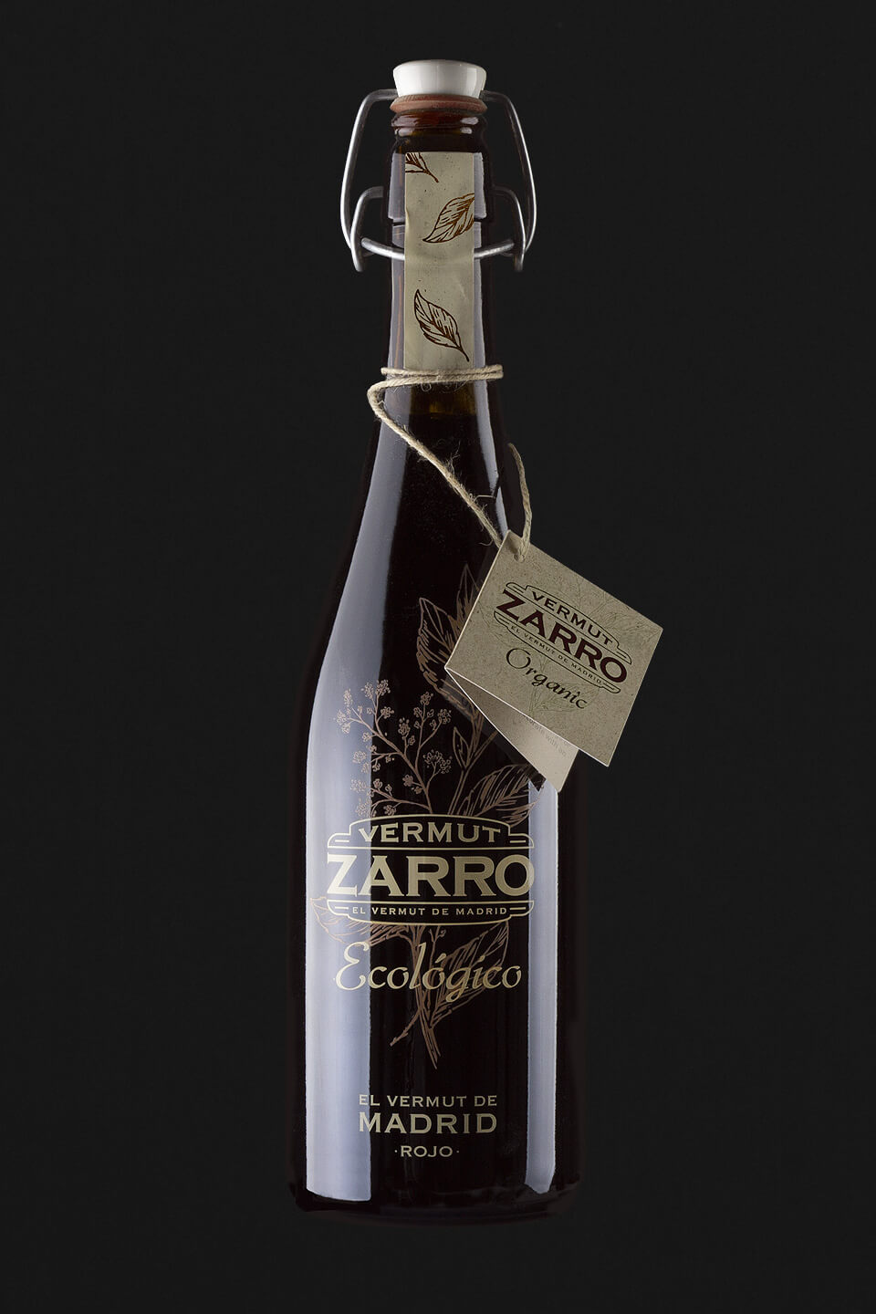 Zarro Ecológico. El primer vermut ecológico del mundo. Packaging