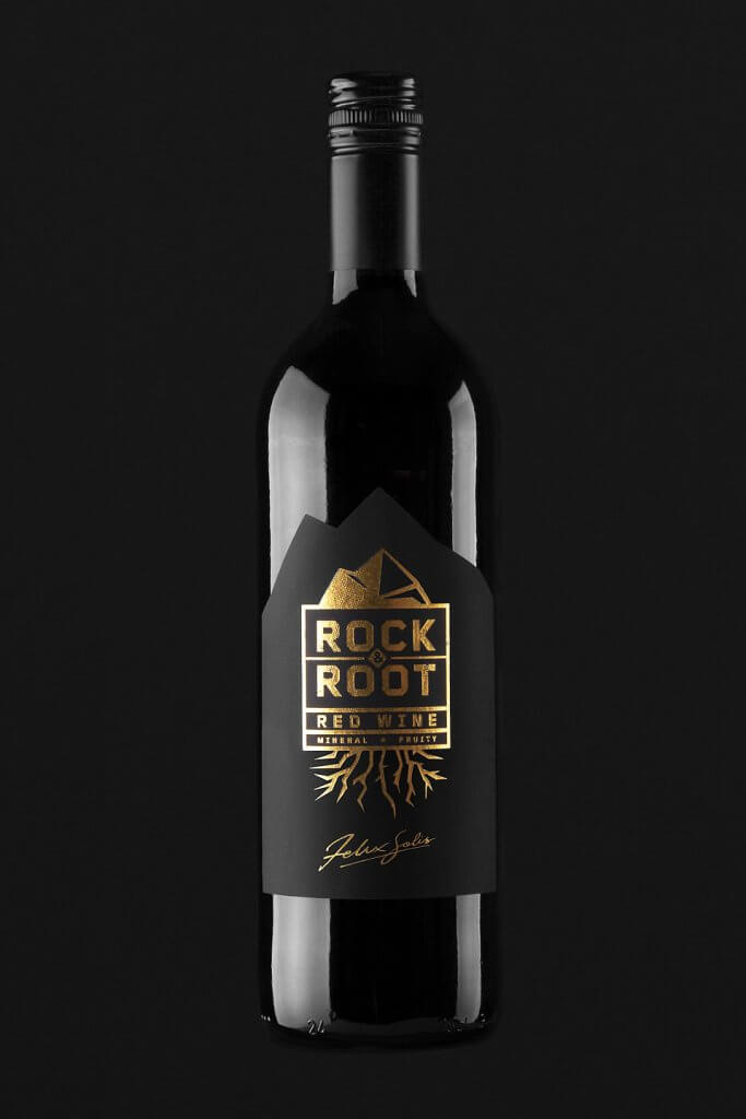 Rock & Root. Diseño packaging Félix Solís. Especialistas en vino